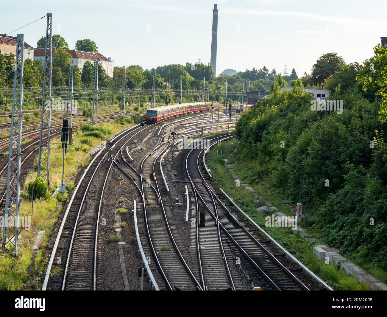 Busy railway junction hi-res stock photography and images - Alamy