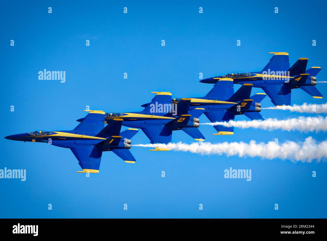 The US Navy Blue Angels perform at the 2022 Miramar Airshow in San ...