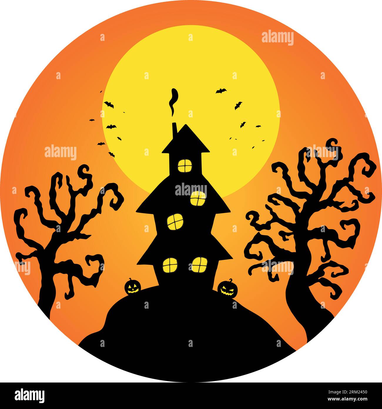 Halloween Full Moon Clipart