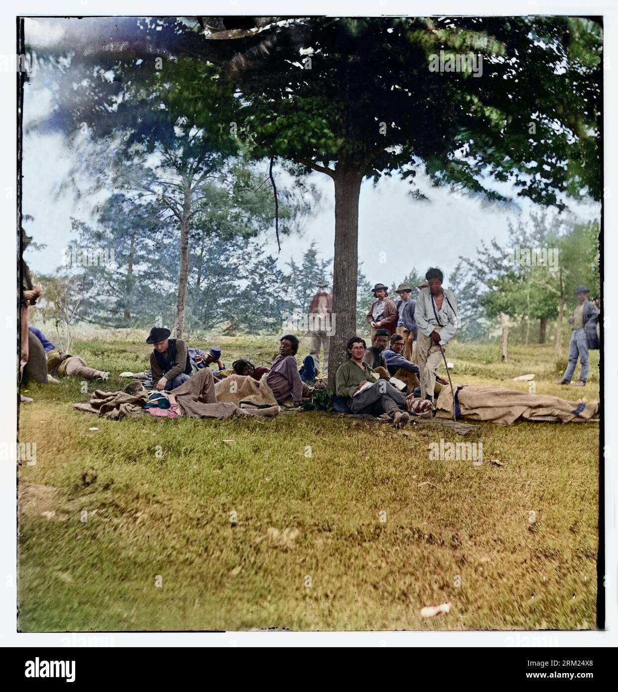 Fredericksburg, Virginia. Wounded Indians from the Wilderness on Marye ...