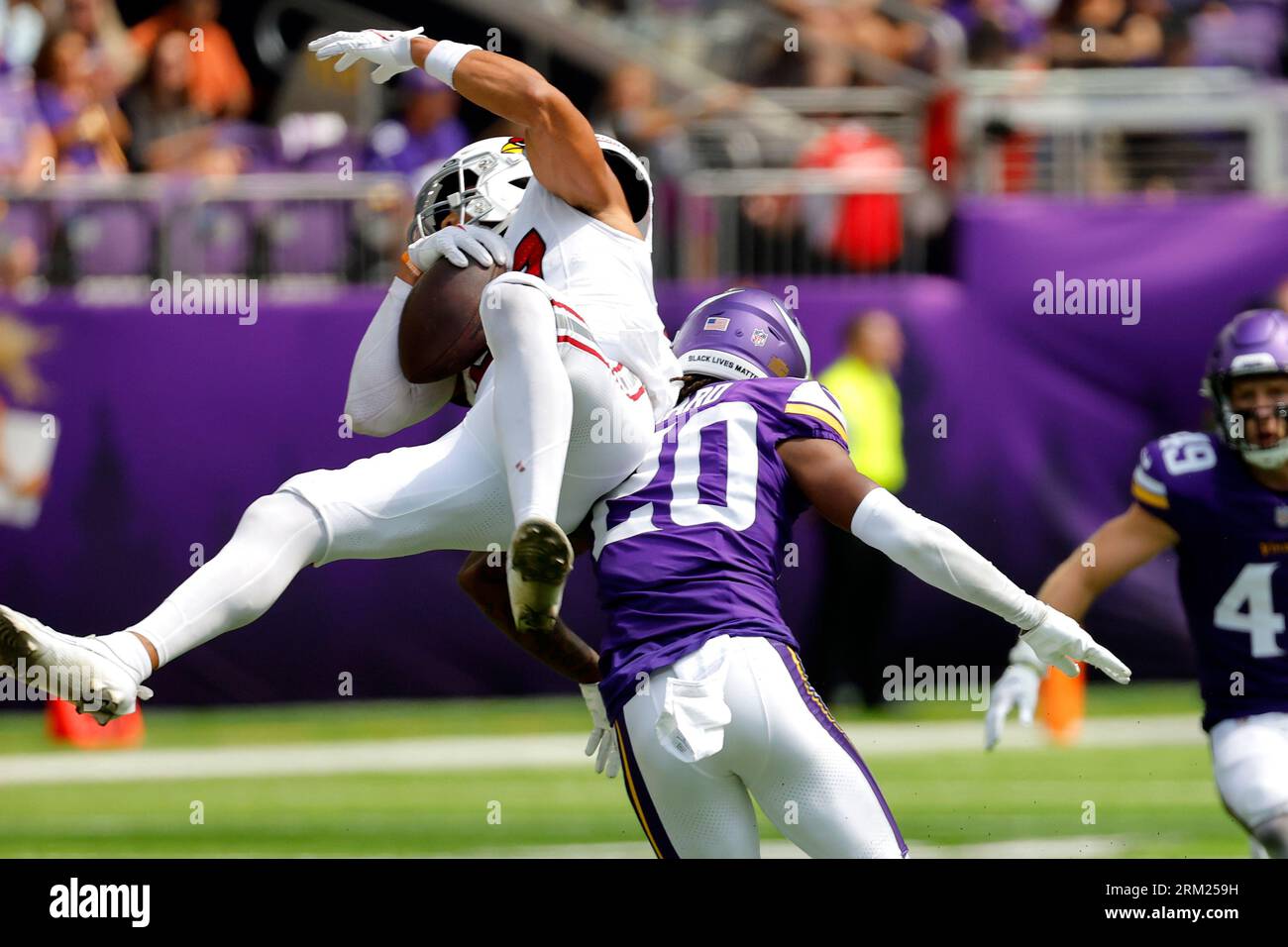 Arizona Cardinals wide receiver Daniel Arias can't make the catch as ...