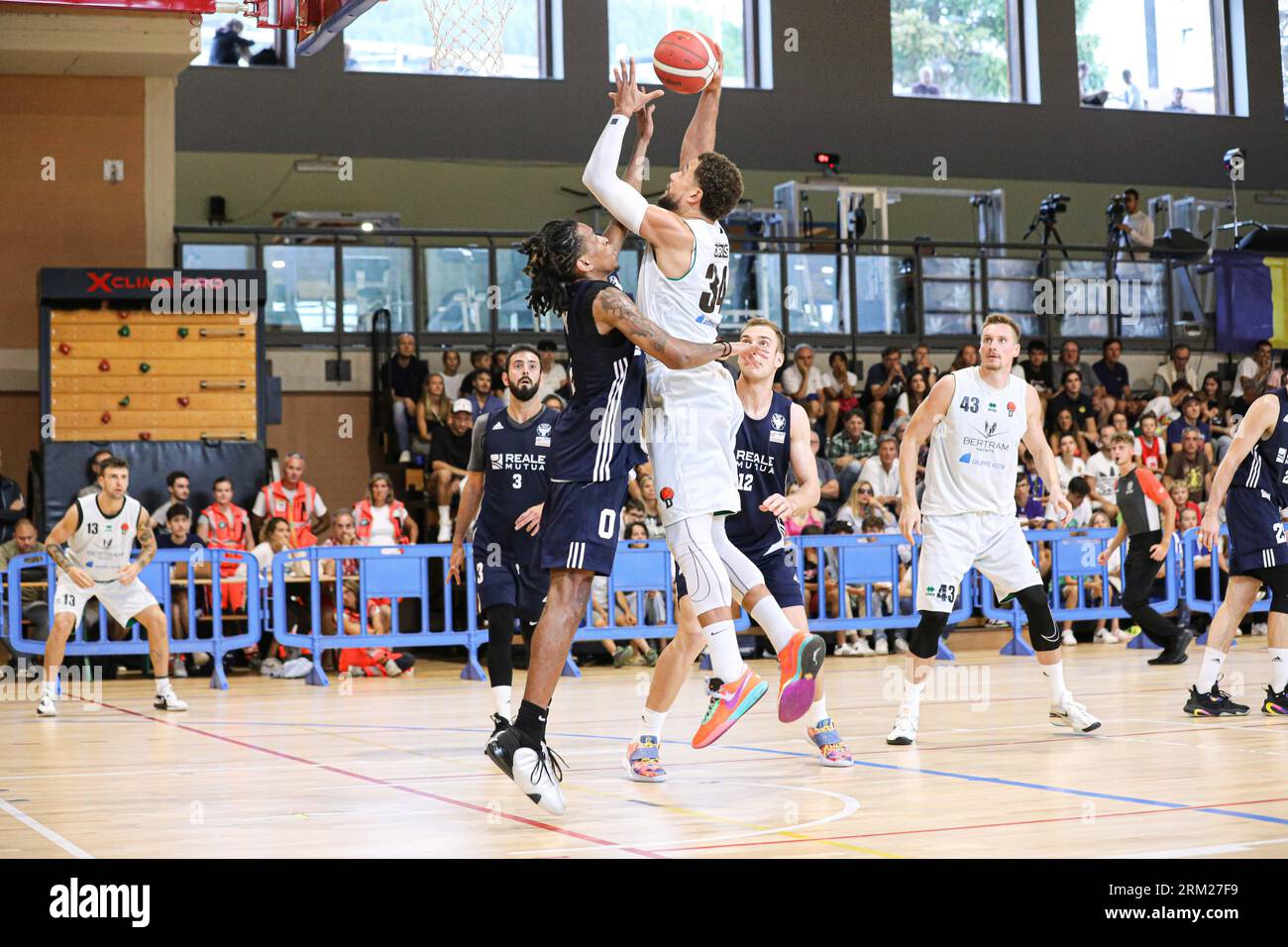 Reale mutua basket torino vs bertram tortona basket hi-res stock ...