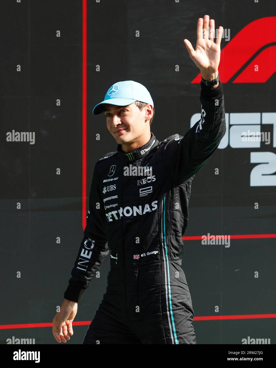 RUSSELL George (gbr), Mercedes AMG F1 Team W14, portrait during the ...