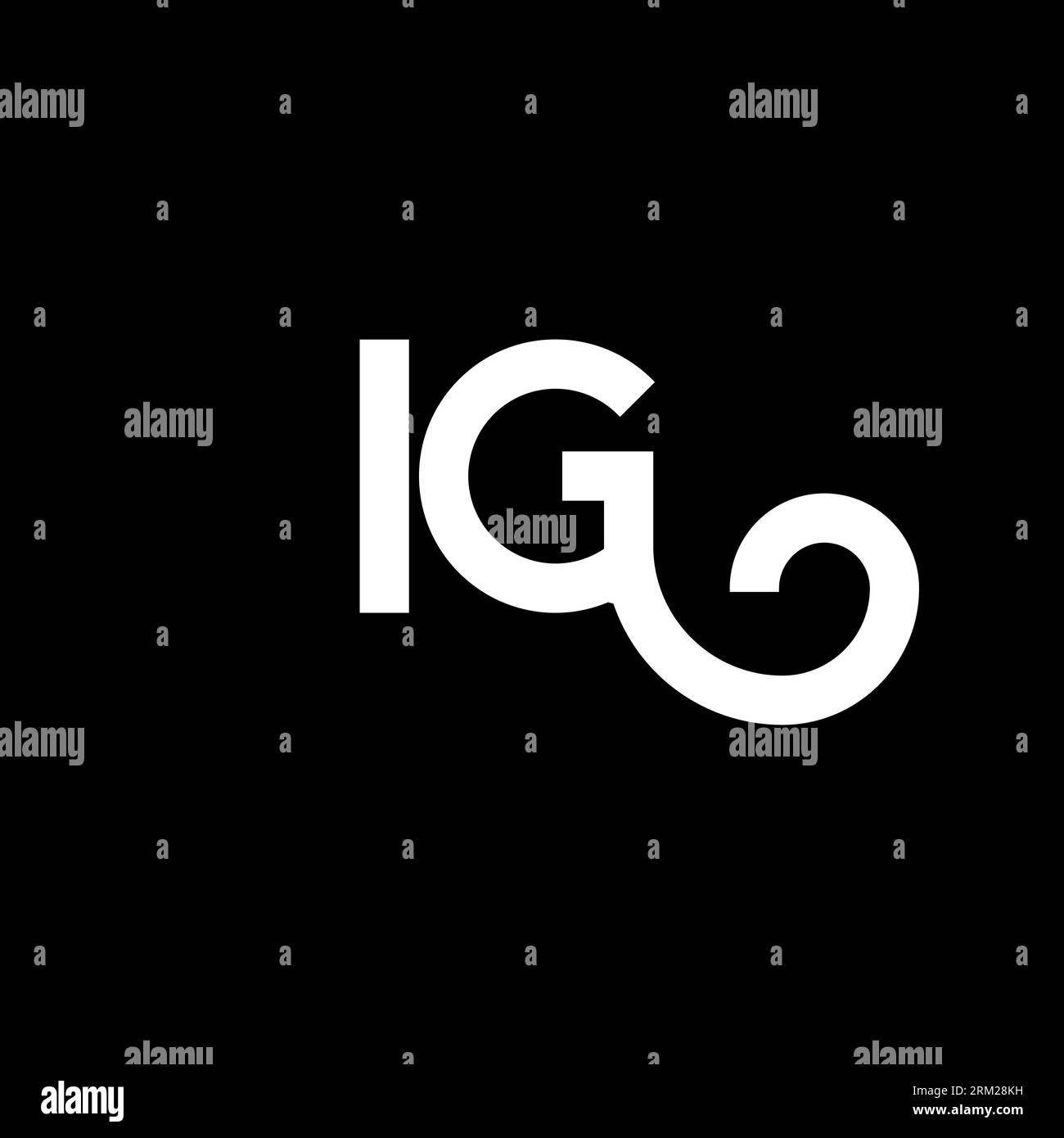 Ig letters Stock Vector Images - Alamy