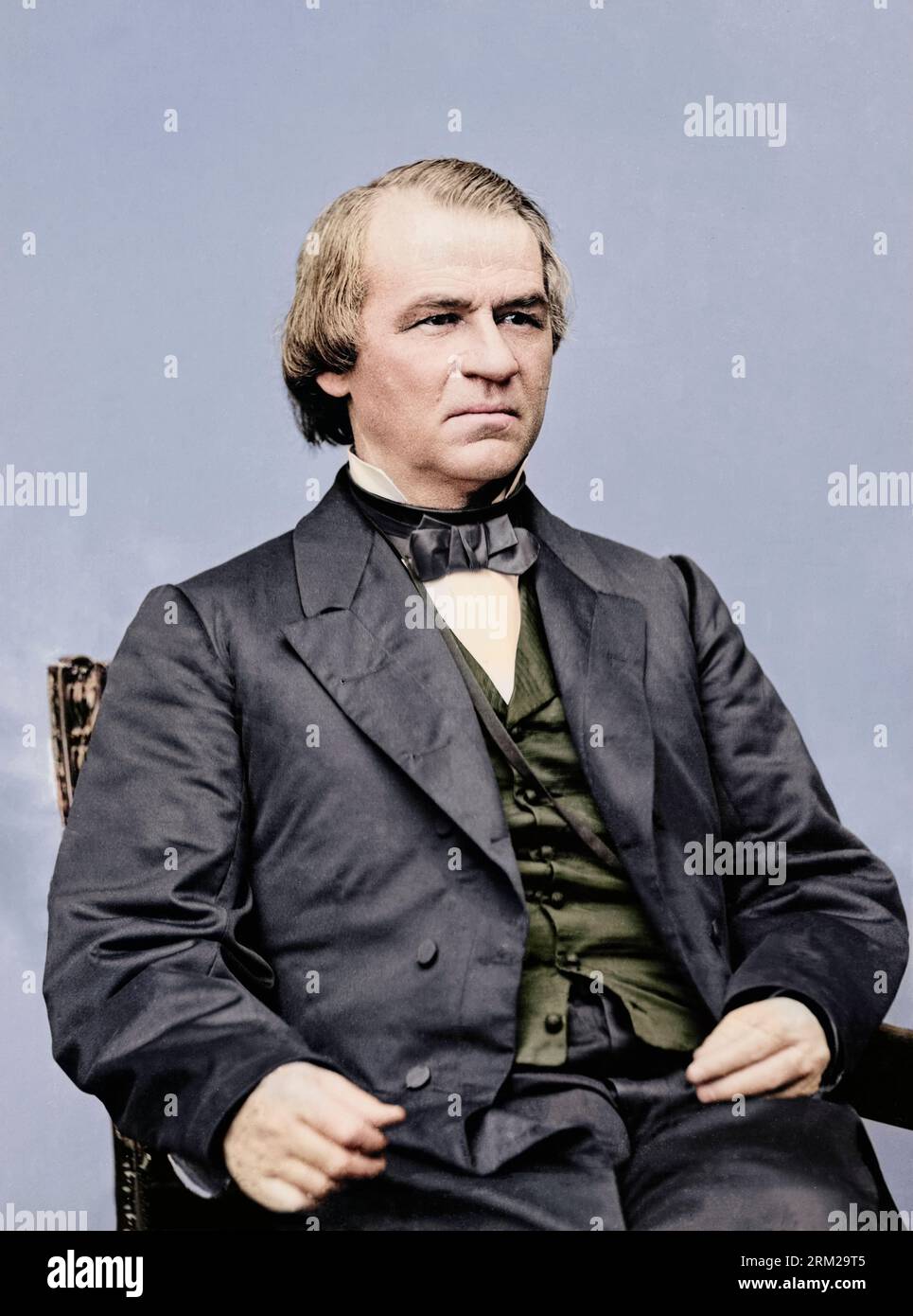 Andrew Johnson circa 1870-1880. By Mathew Brady Stock Photo - Alamy