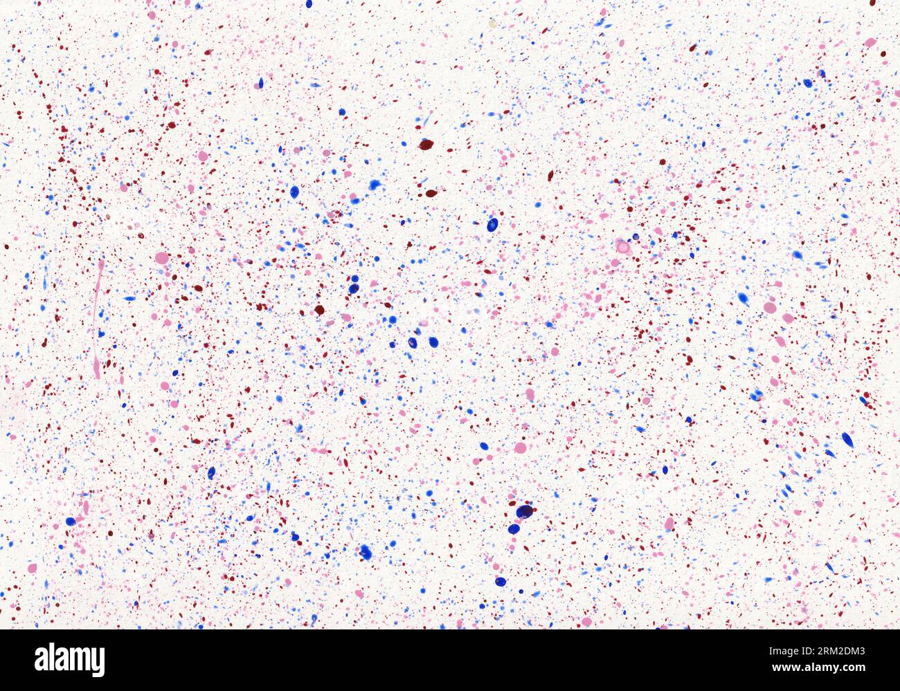 Abstract background with large splashes of paint in cheerful colors ...