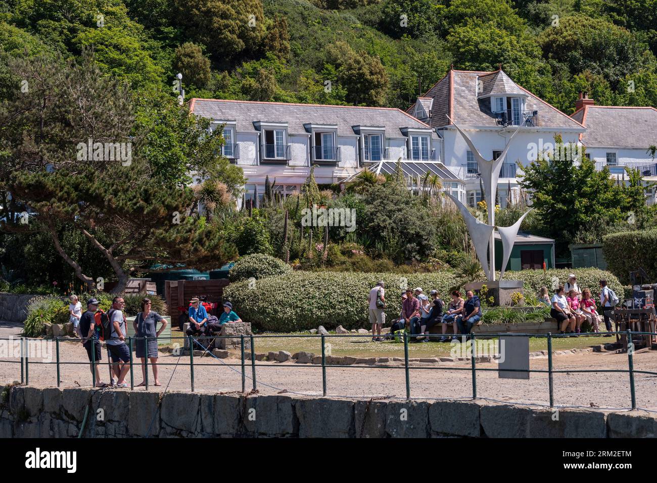 Herm Island, Channel Islands, 11 June 2023. Holidaymakers at the Herm ...