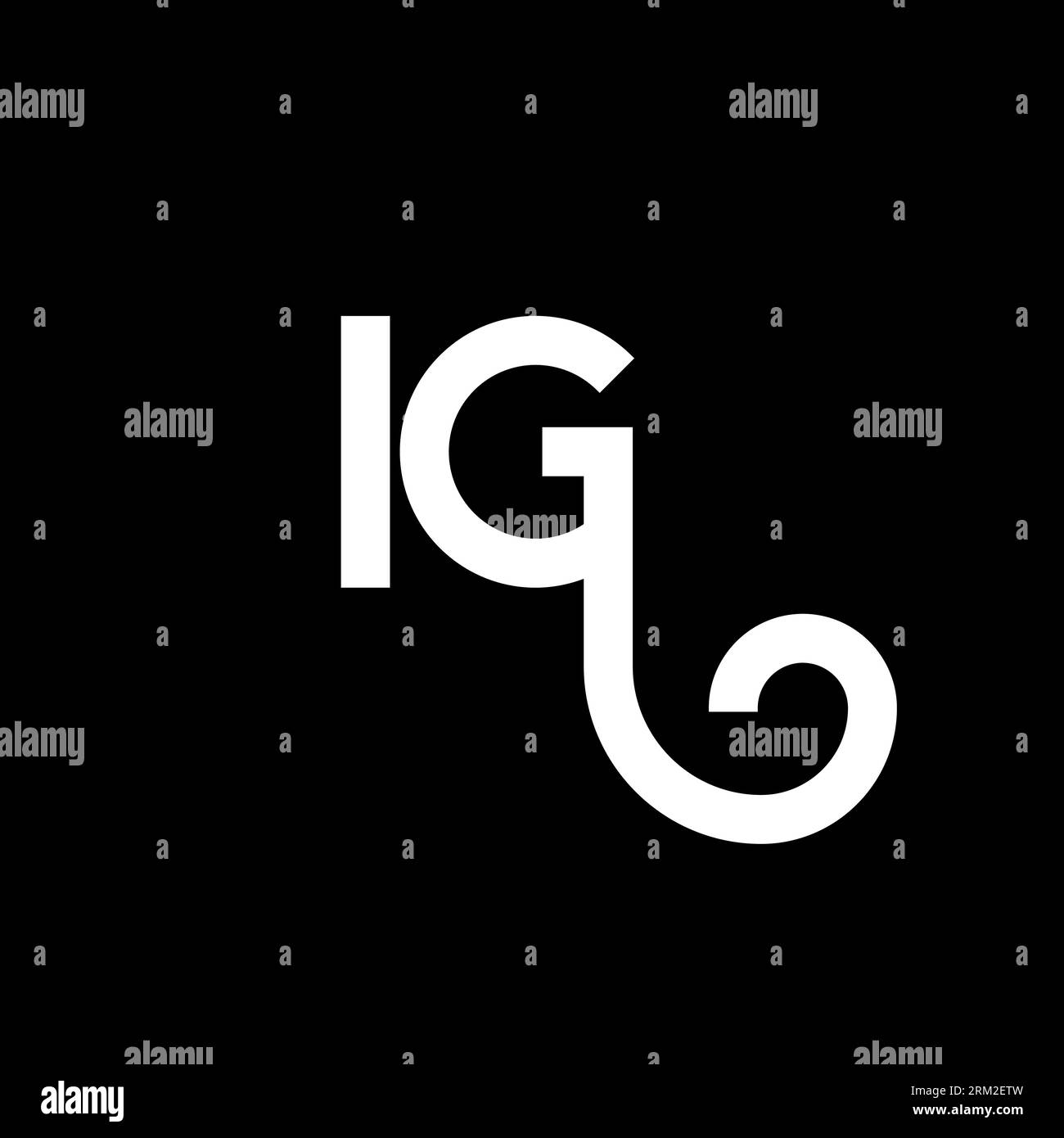 Ig letter logo Stock Vector Images - Alamy