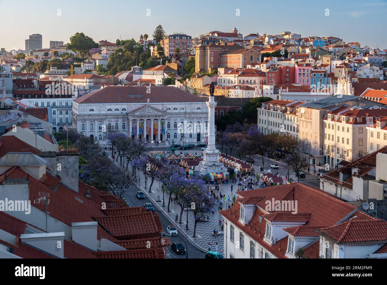 Lisbon top view sunset hi-res stock photography and images - Alamy