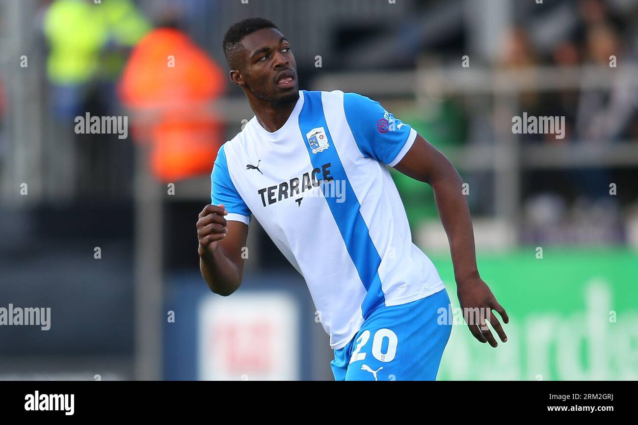 Barrow's Emile Acquah during the Sky Bet League 2 match between Barrow ...