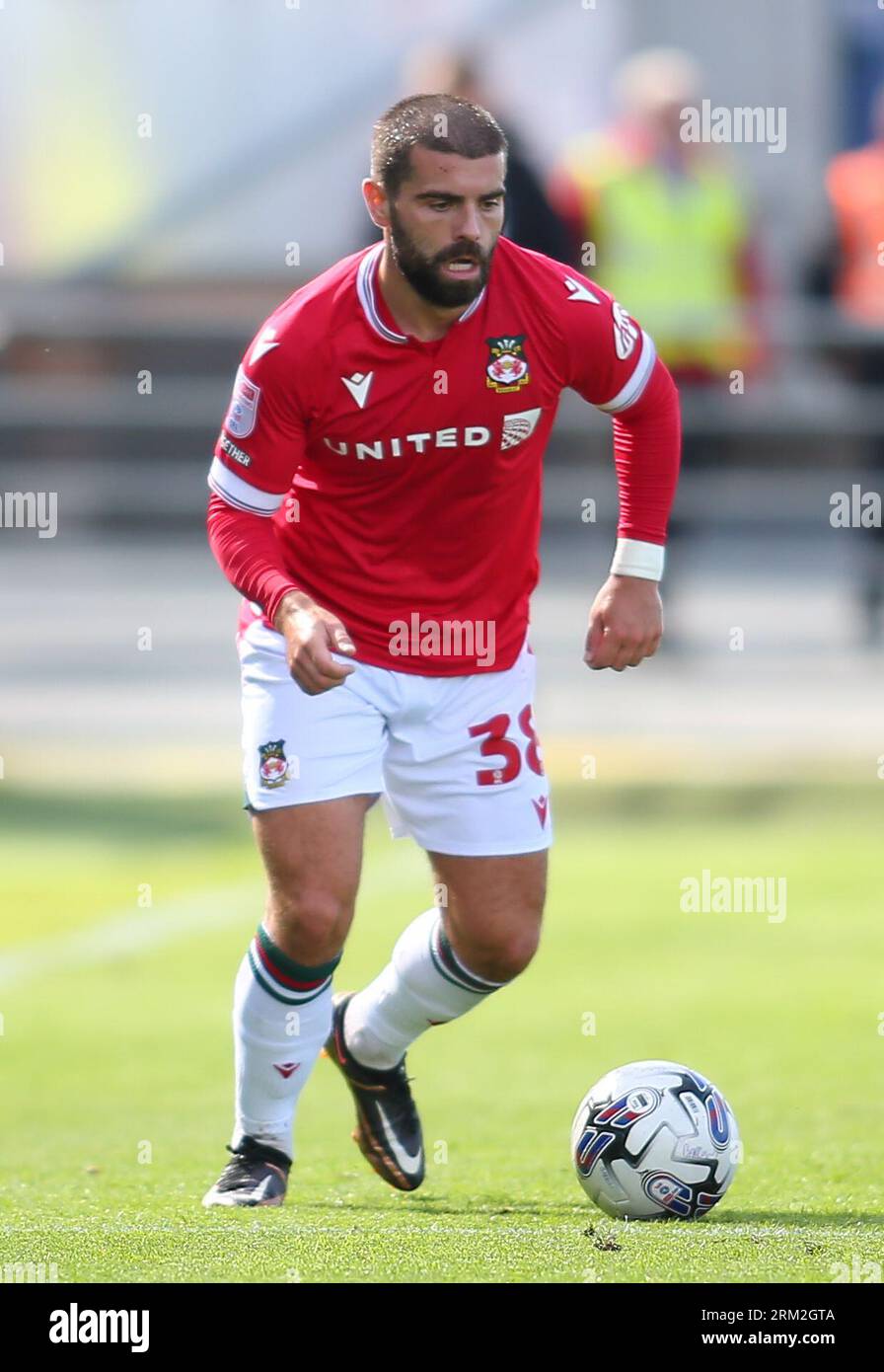 Wrexham's Elliot Lee during the Sky Bet League 2 match between Barrow and Wrexham at the Holker ...