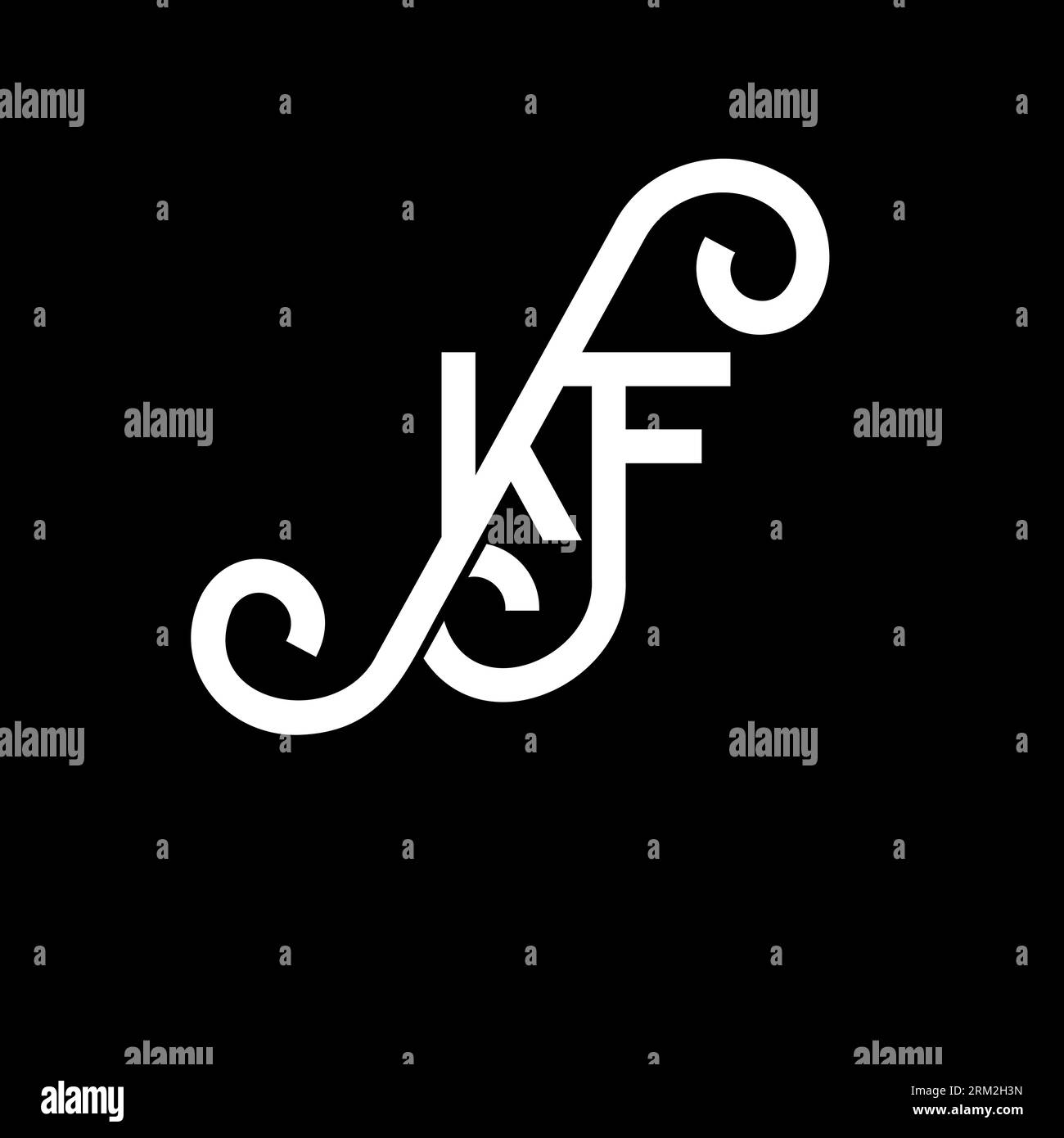 Kf clean logo Black and White Stock Photos & Images - Alamy