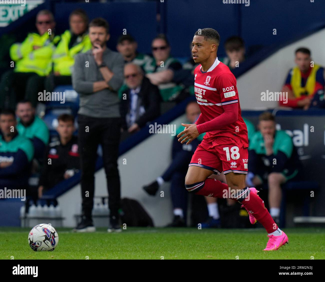 Samuel Silvera #18 of Middlesbrough during the Sky Bet Championship ...