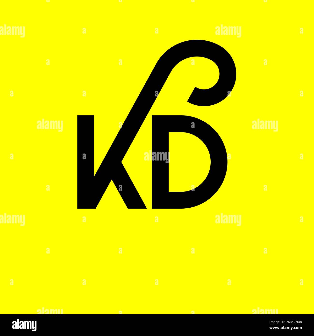 KD letter logo design on black background. KD creative initials letter ...