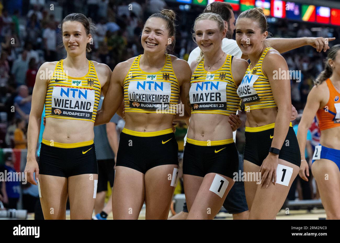 Budapest, Hungary. 26th Aug, 2023. Athletics: World Championships, 4 x ...