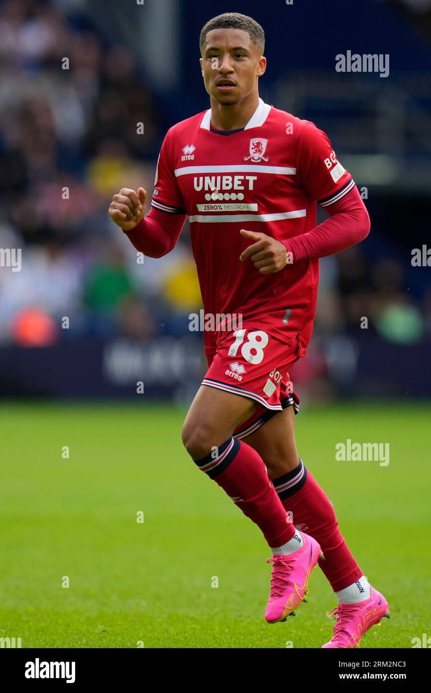Samuel Silvera #18 of Middlesbrough during the Sky Bet Championship ...