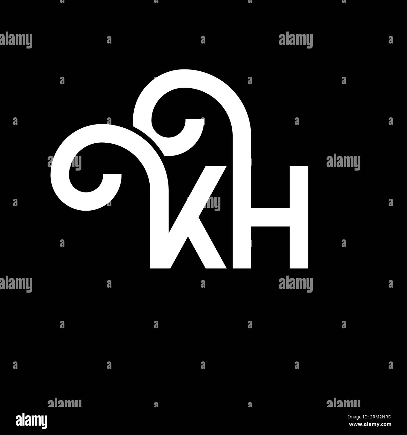 Kh clean logo Stock Vector Images - Alamy