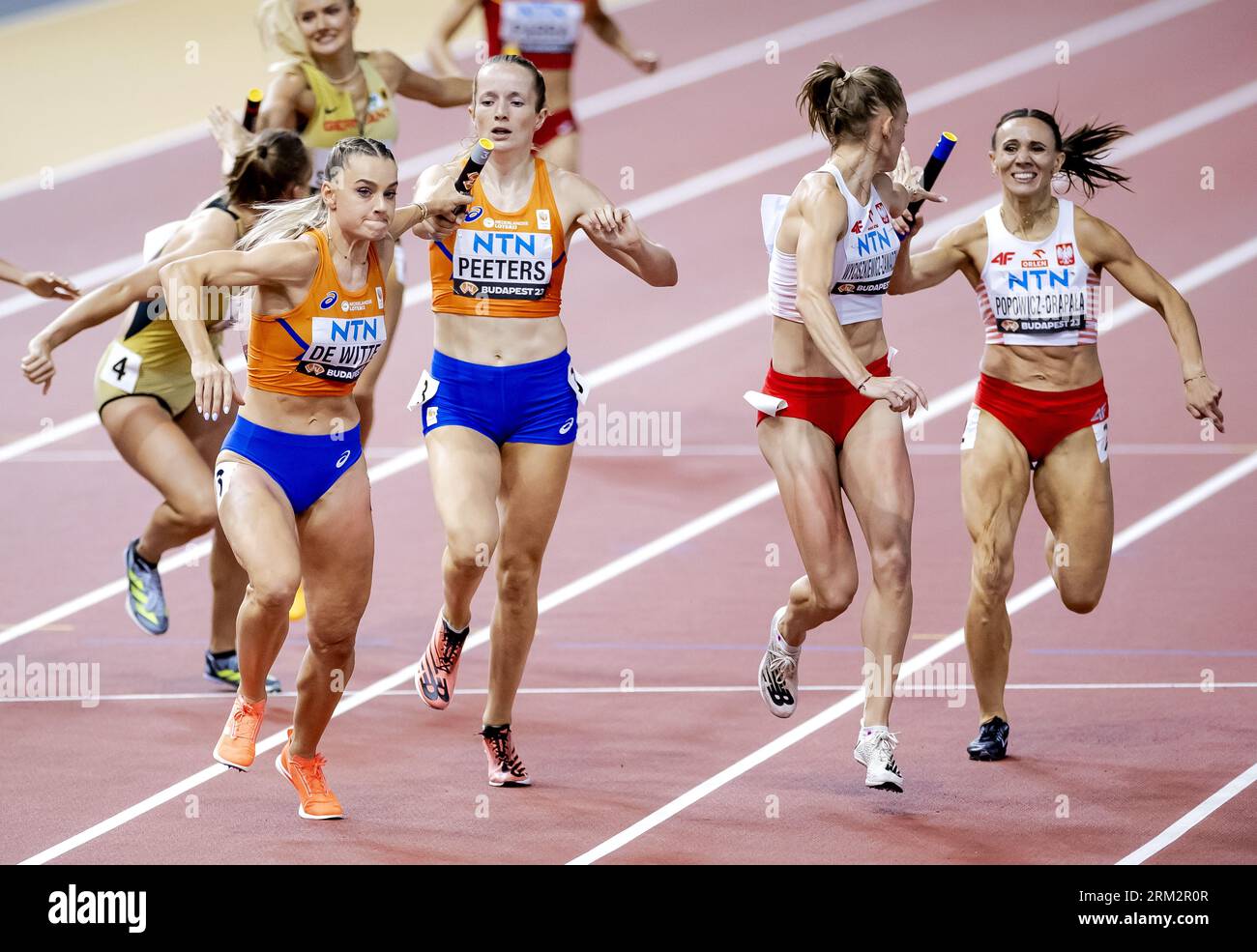 BUDAPEST - Lisanne de Witte and Cathelijn Peeters in action during the ...