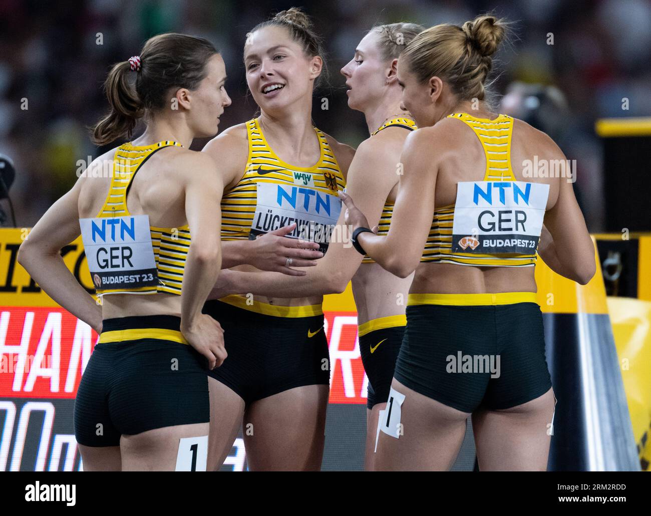 Budapest, Hungary. 26th Aug, 2023. Athletics: World Championships, 4 x ...