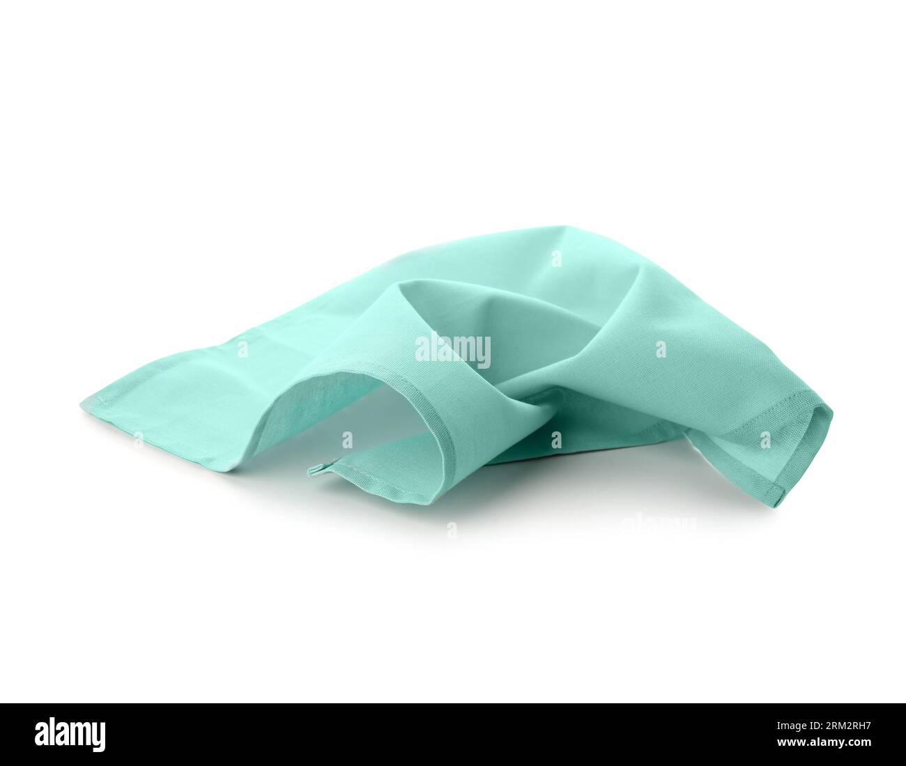 Crumpled napkin isolated on white background Stock Photo - Alamy