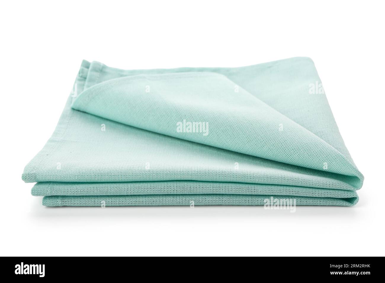 Folded clean napkins isolated on white background Stock Photo - Alamy