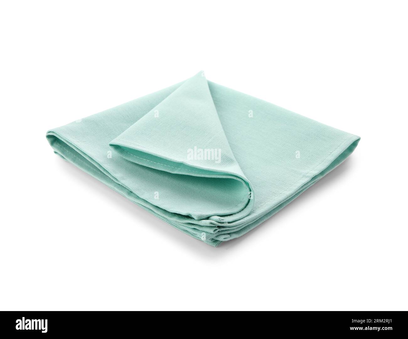 Folded clean napkins isolated on white background Stock Photo - Alamy