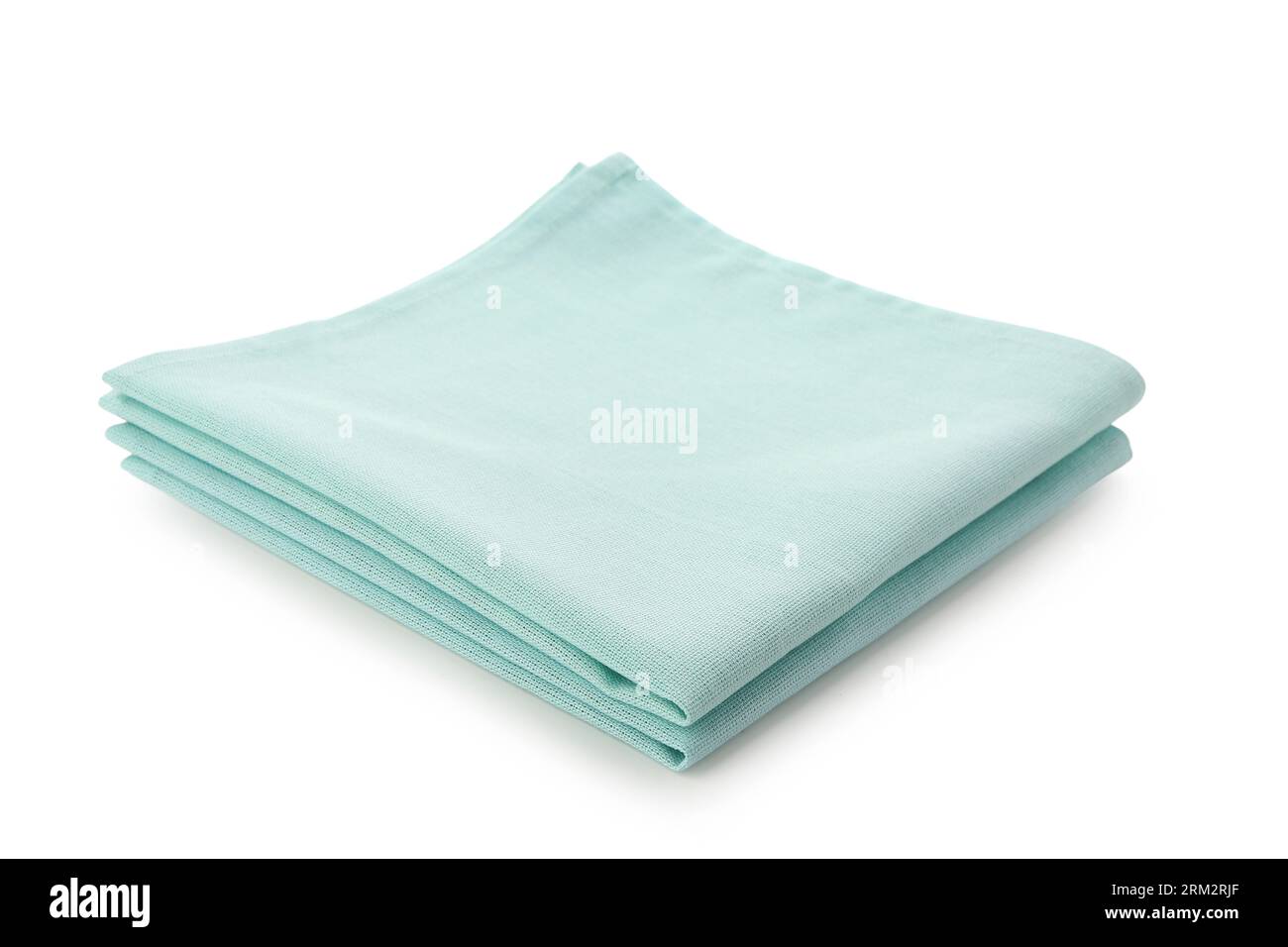 Folded clean napkins isolated on white background Stock Photo - Alamy