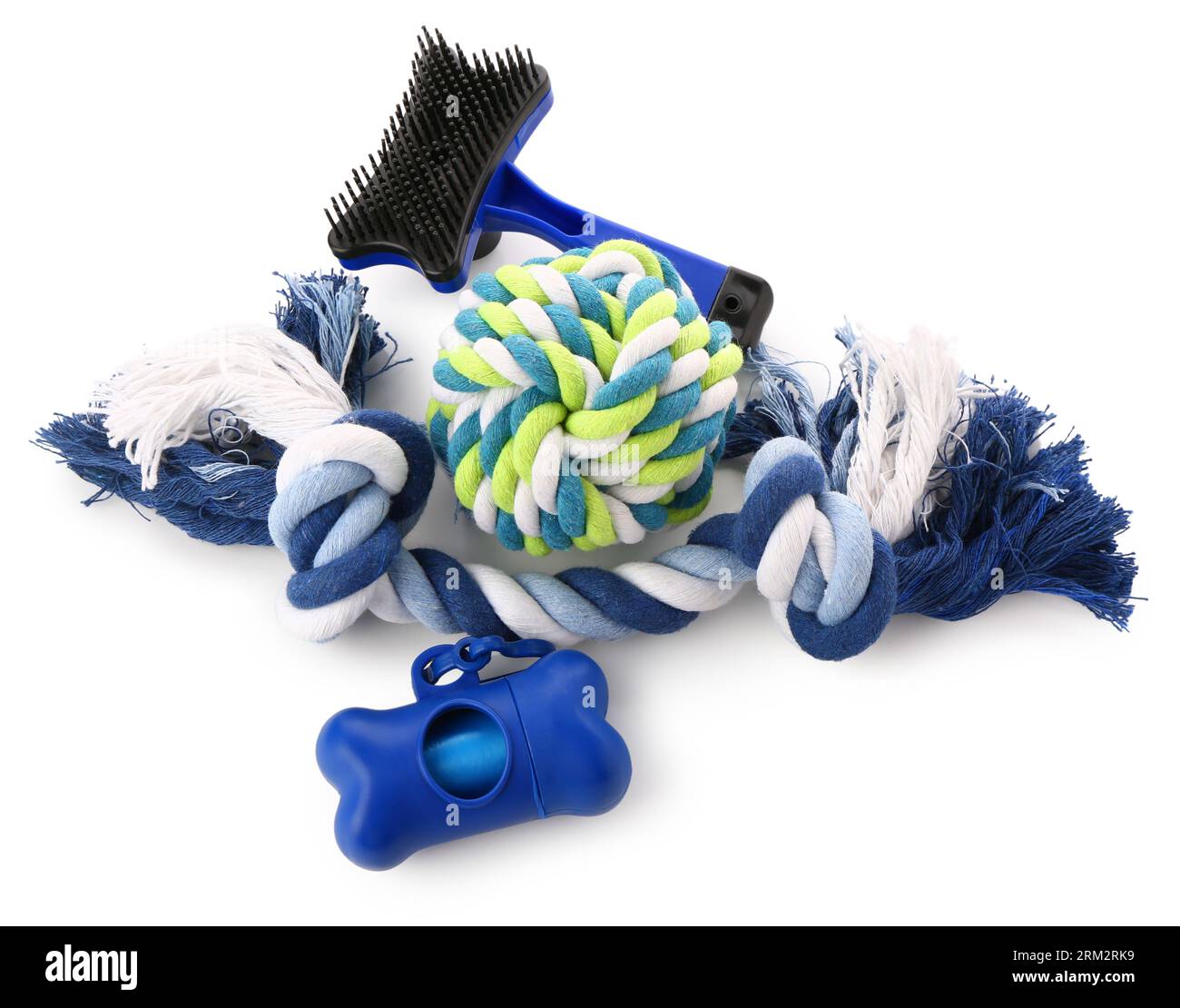 Set of pet accessories isolated on white background Stock Photo - Alamy