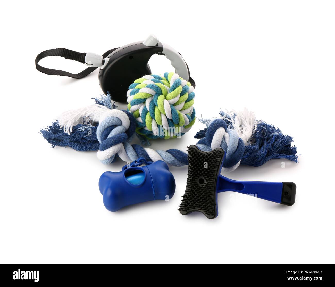 Set of pet accessories isolated on white background Stock Photo - Alamy