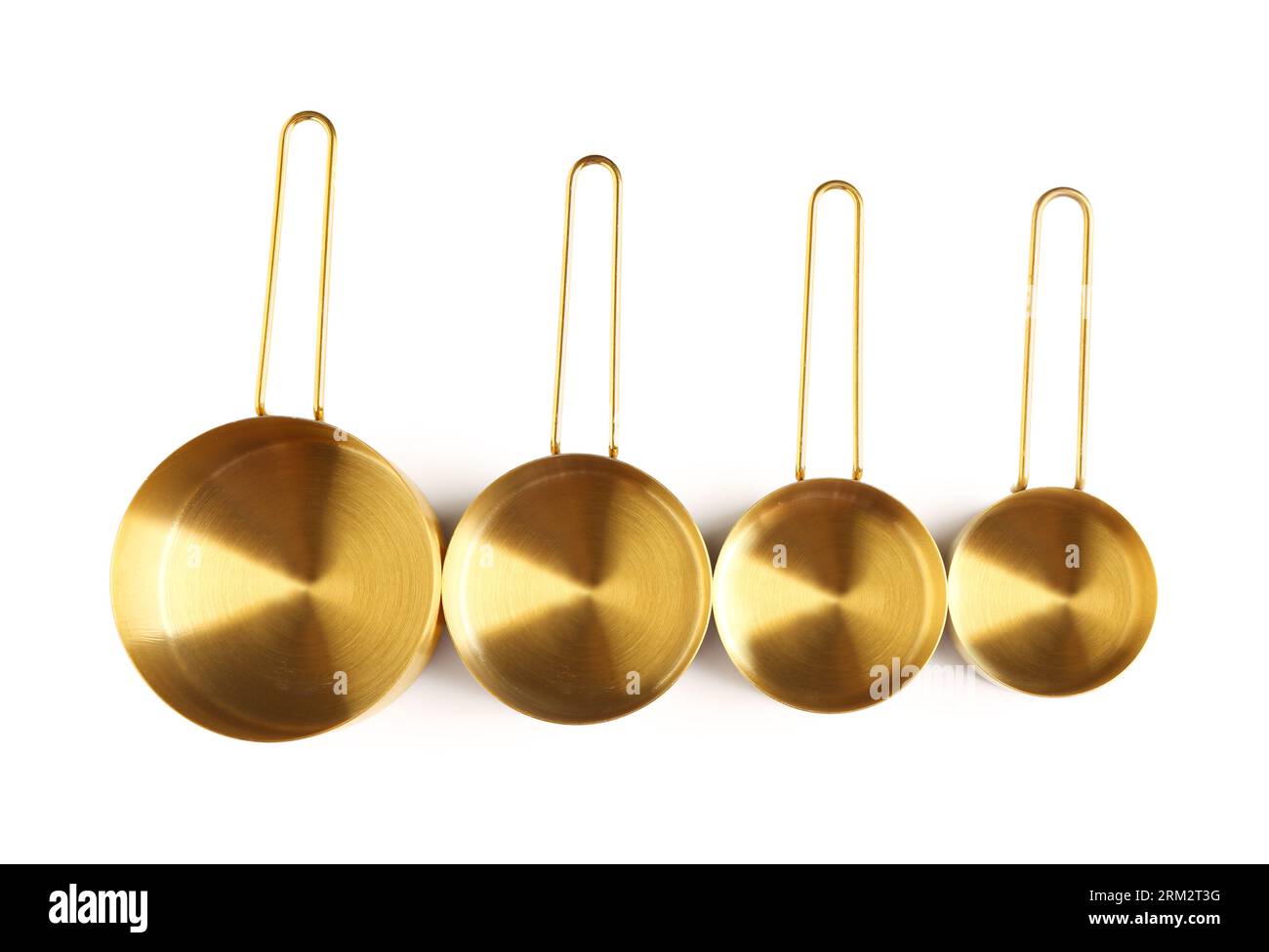 Set of measuring cups isolated on white background Stock Photo - Alamy