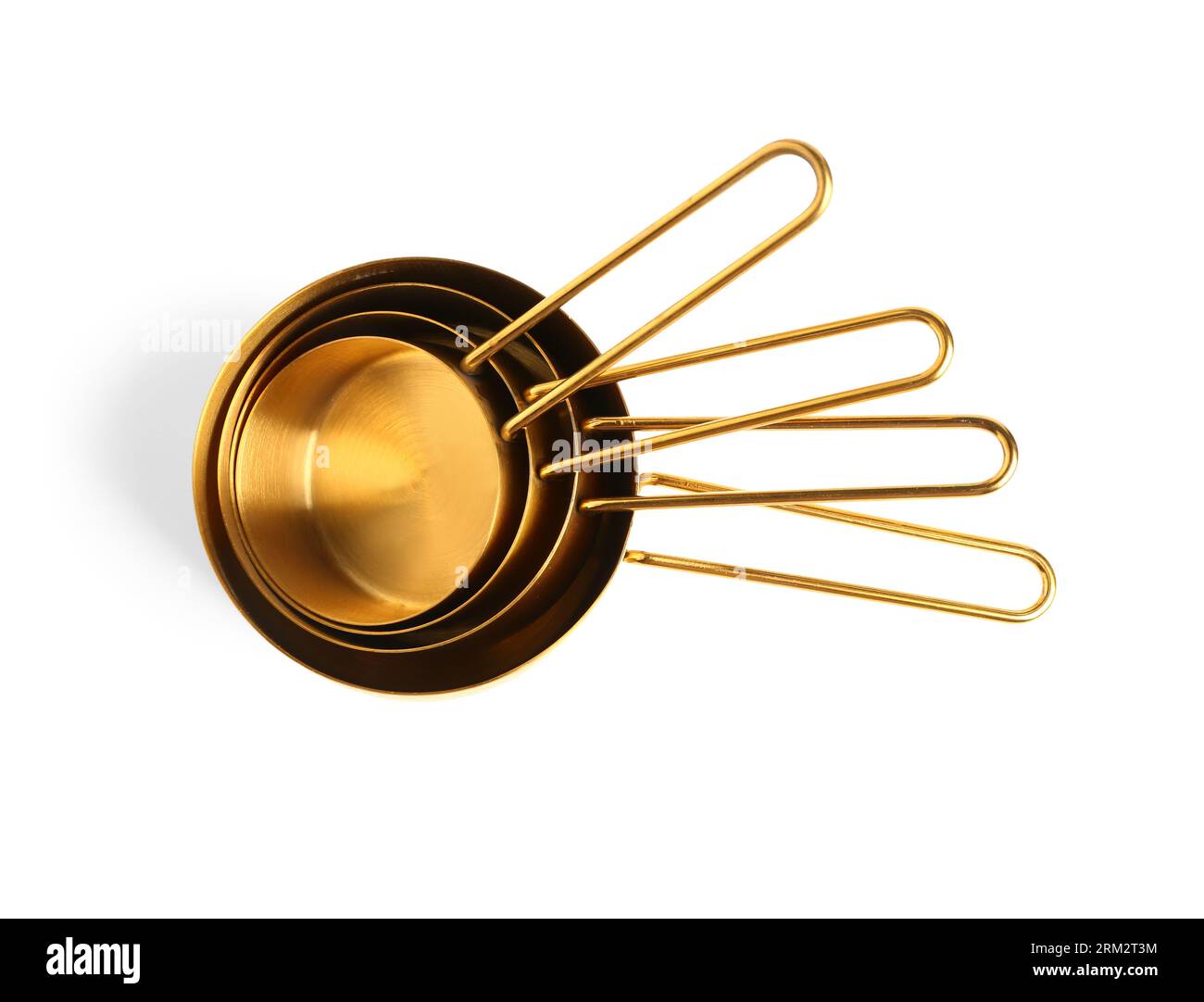 Set of measuring cups isolated on white background Stock Photo - Alamy