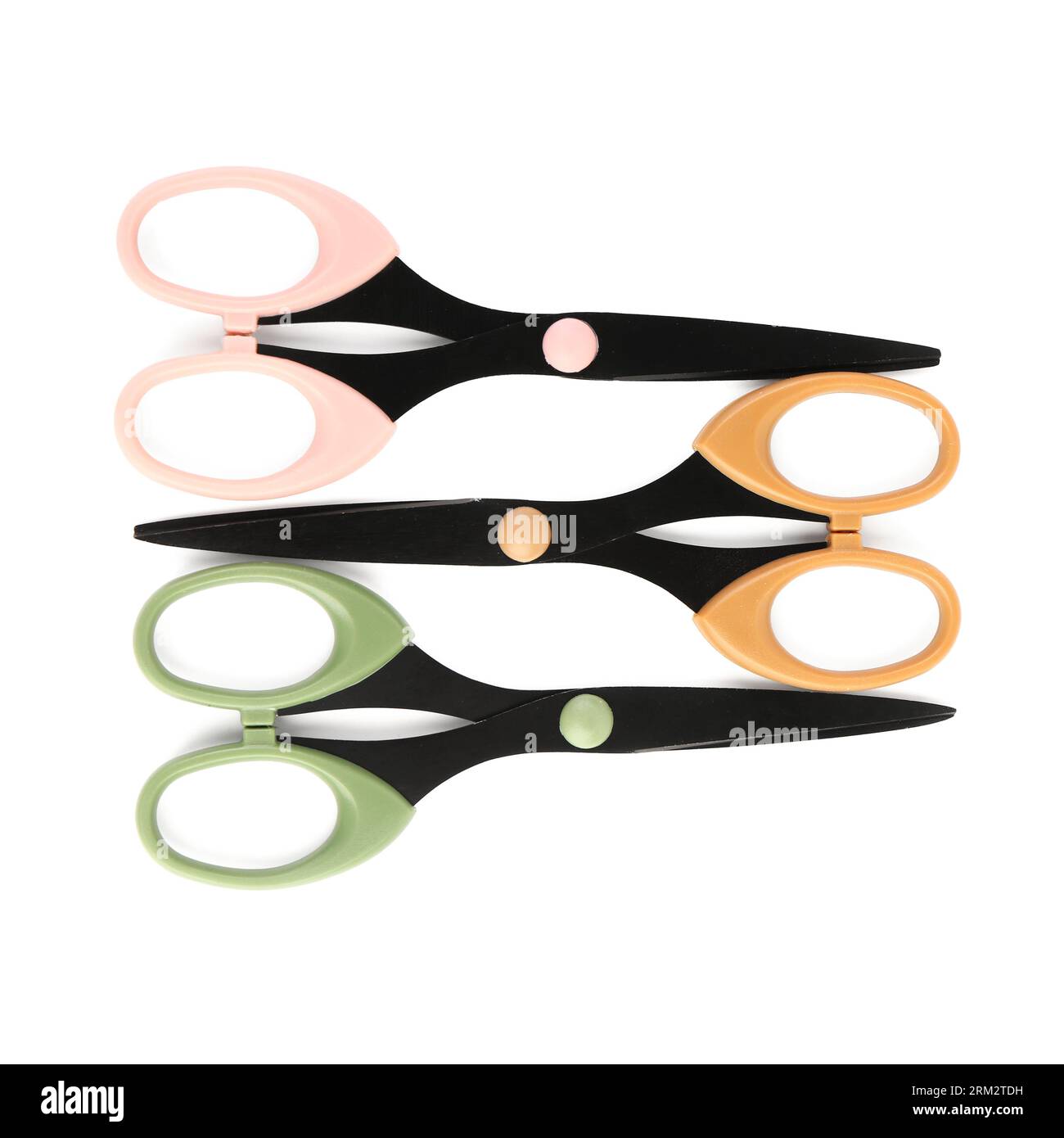 Set of scissors on white background Stock Photo - Alamy