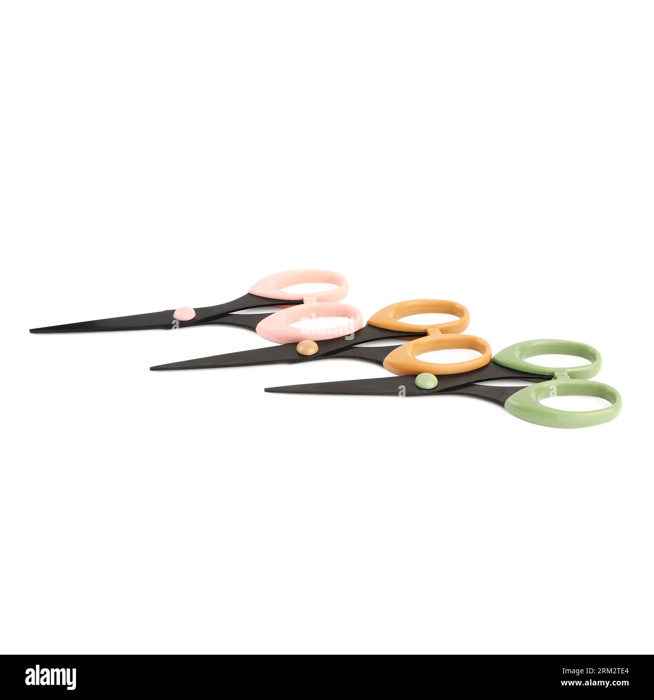 Set of scissors on white background Stock Photo - Alamy