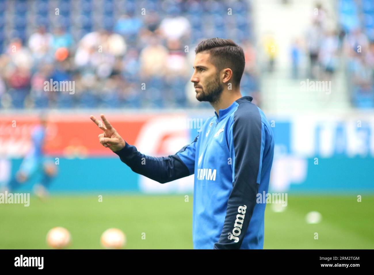 Saint Petersburg, Russia, 26 august 2023: Football. Russian Premier ...