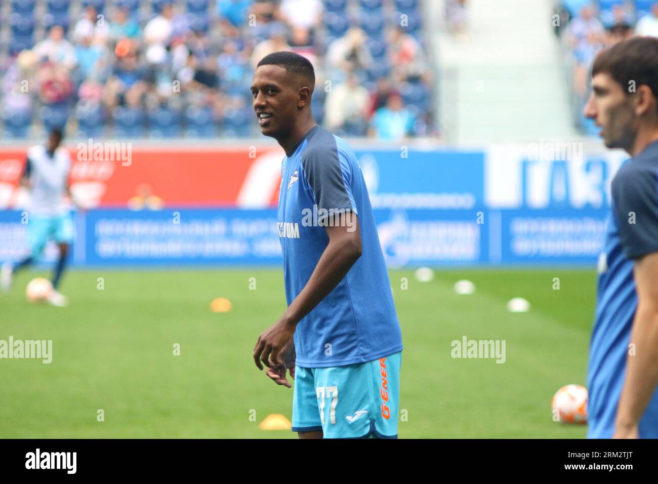 Saint Petersburg, Russia, 26 august 2023: Football. Russian Premier ...
