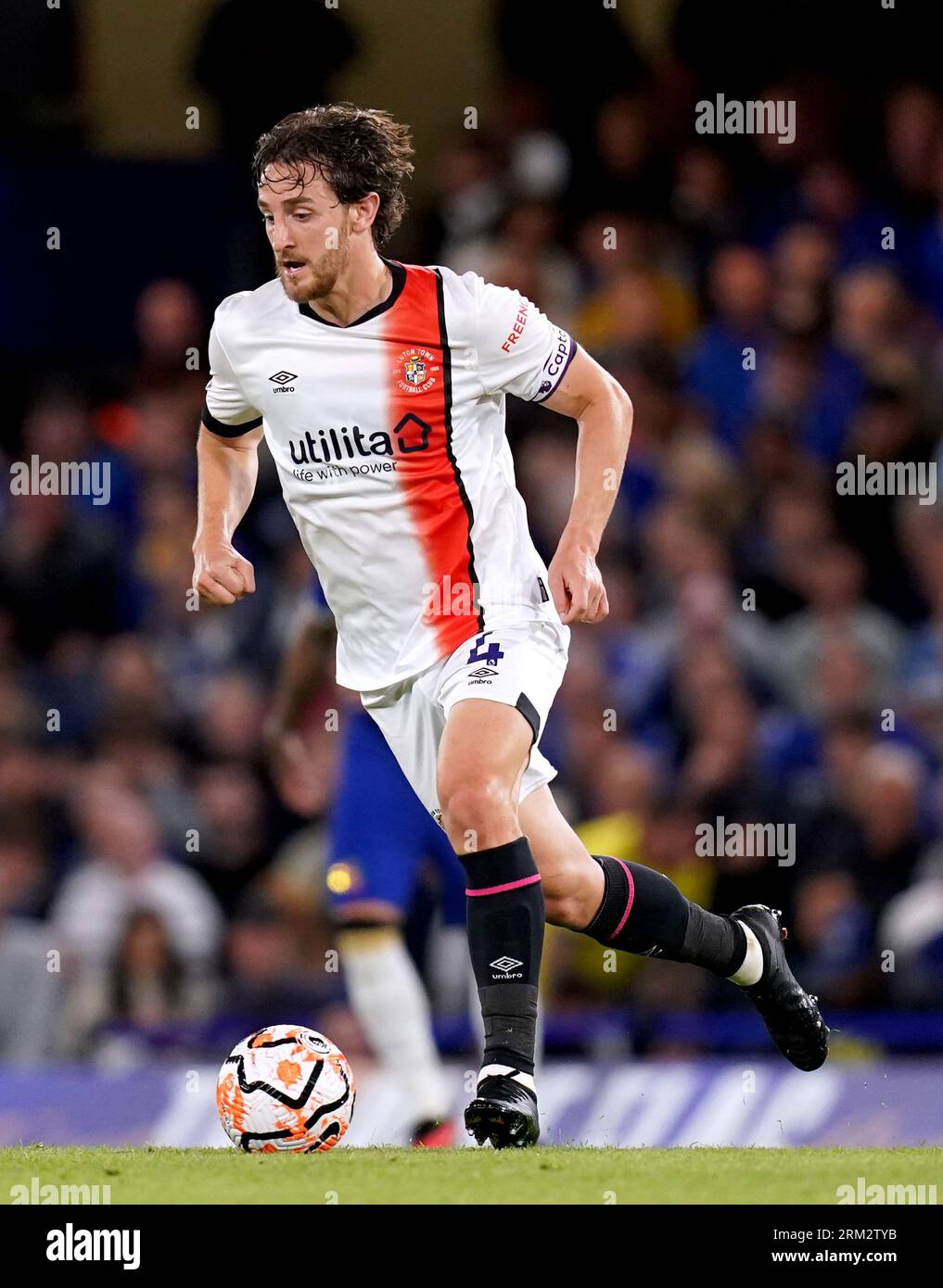 Luton Town's Tom Lockyer during the Premier League match at Stamford ...