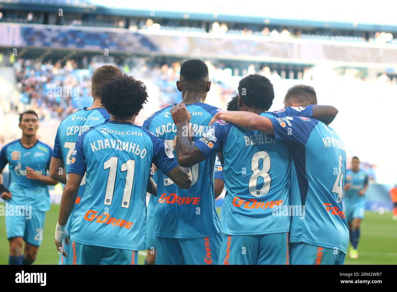 Saint Petersburg, Russia, 26 august 2023: Football. Russian Premier ...