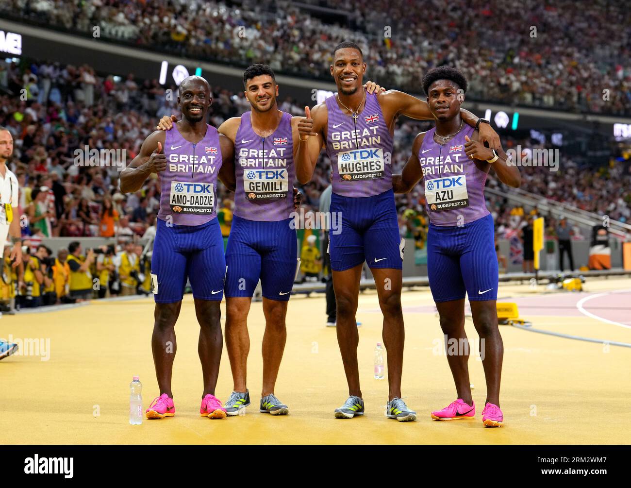Mens 4x100 relay final athletics world championships hi-res stock ...