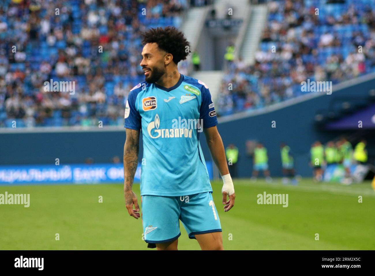 Saint Petersburg, Russia, 26 august 2023: Football. Russian Premier ...