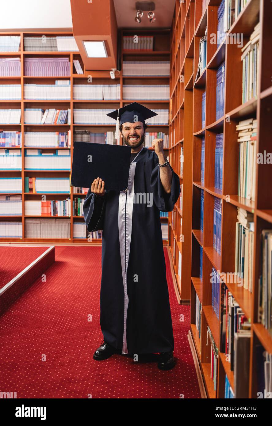Excited graduates celebrate university hi-res stock photography and ...