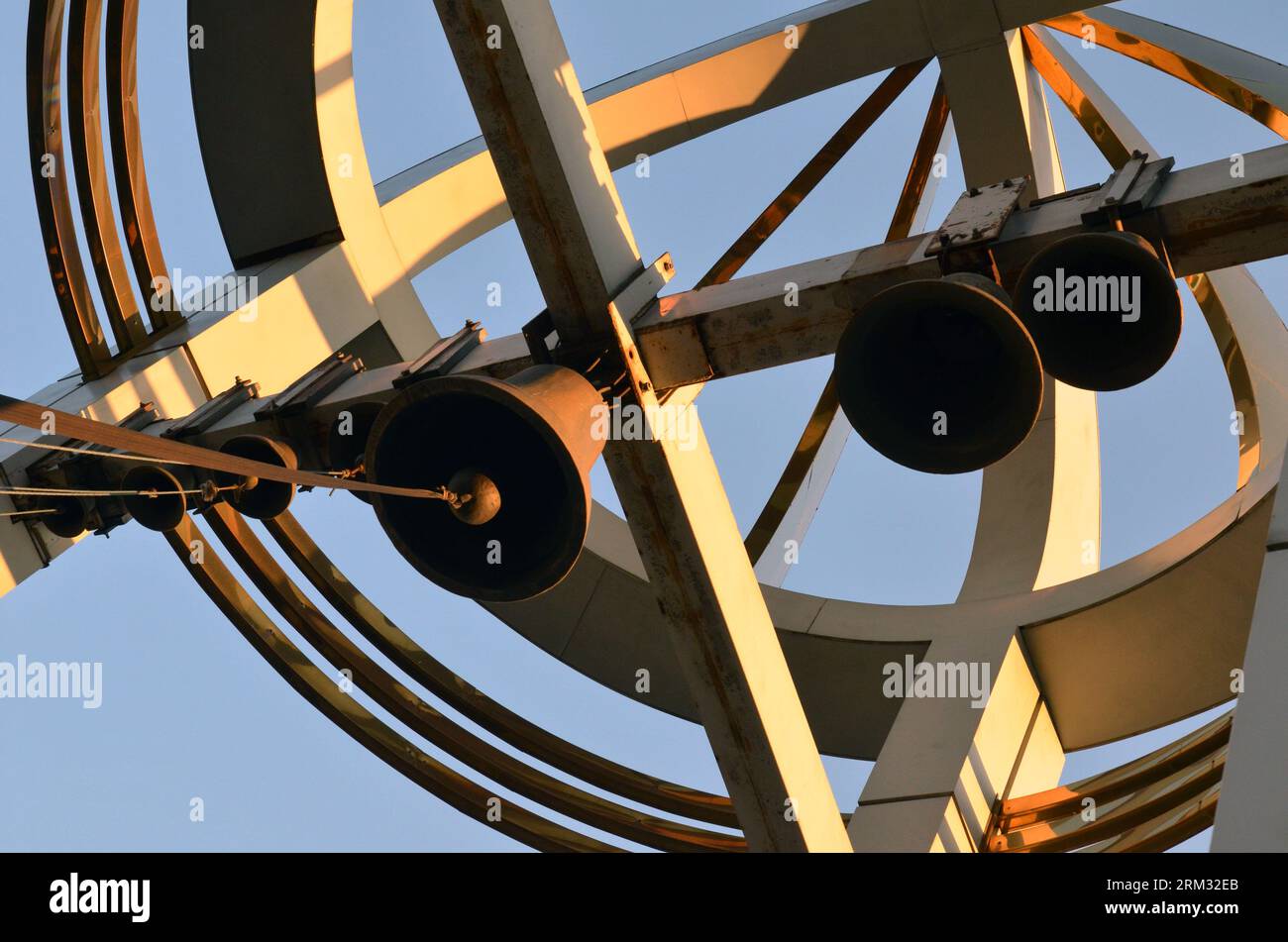 Jingle bells ringing hanging on the orthodox arc Stock Photo - Alamy