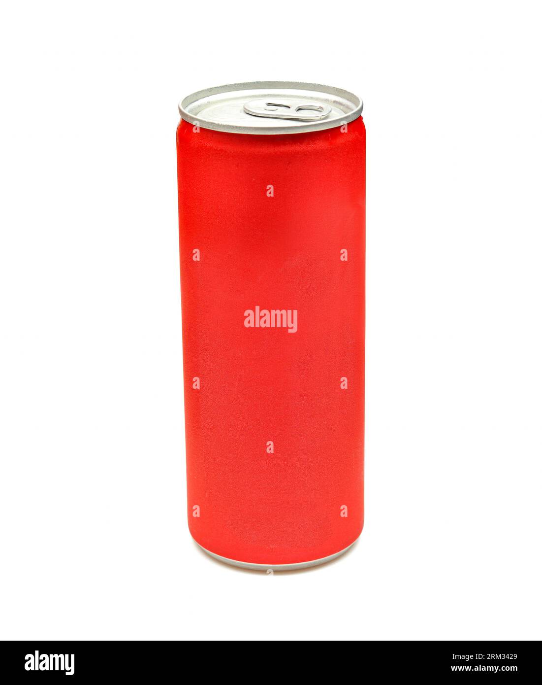 Blank red aluminum can mockup isolated on white background Stock Photo ...