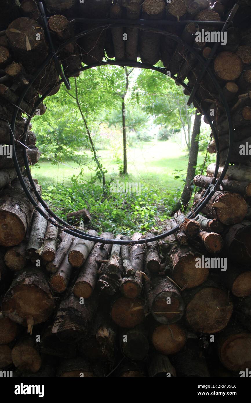 Creative log stacking hi-res stock photography and images - Alamy