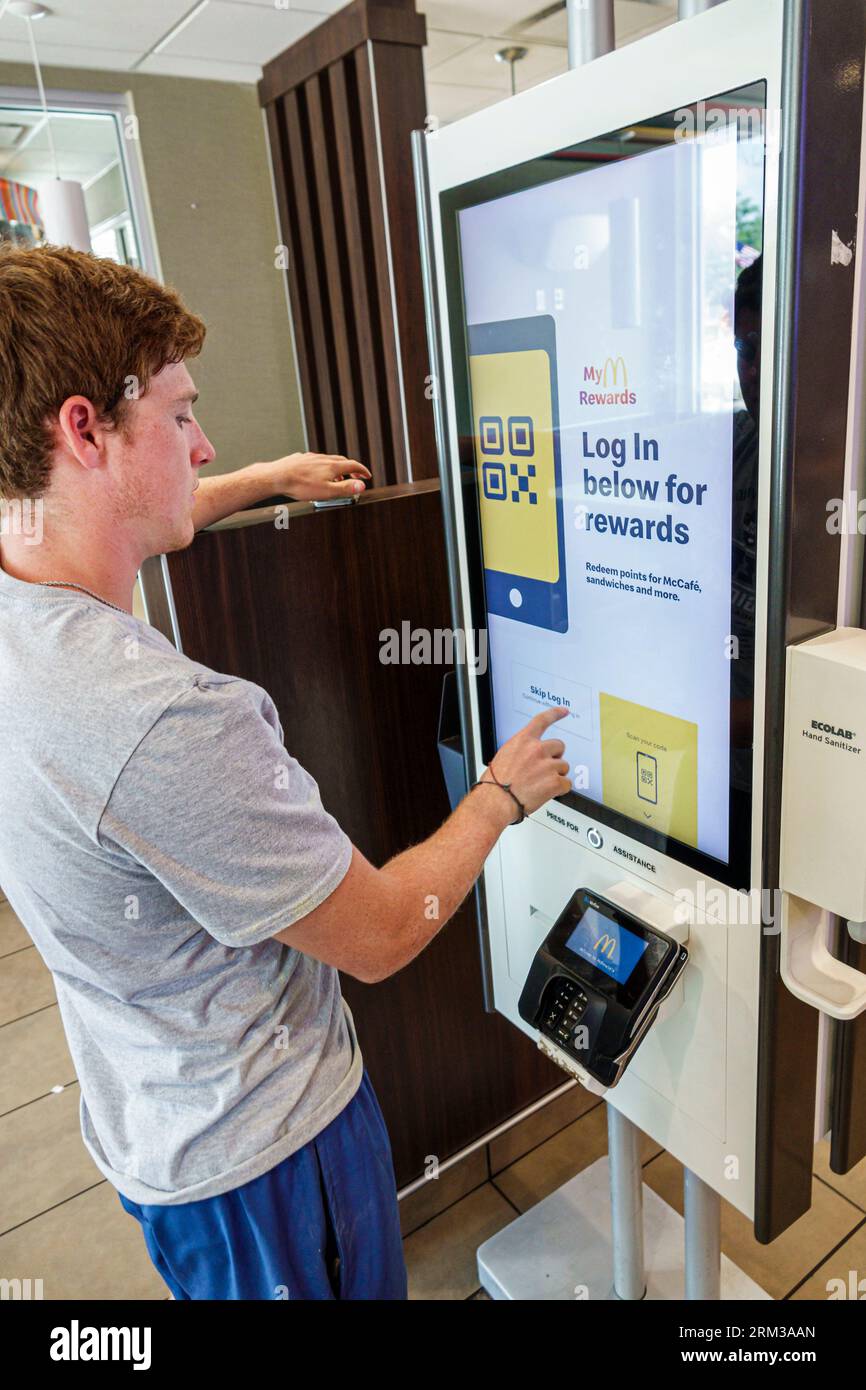 Glennville Georgia,McDonald's fast food,touchscreen ordering,teen teenage teenager,youth culture ...