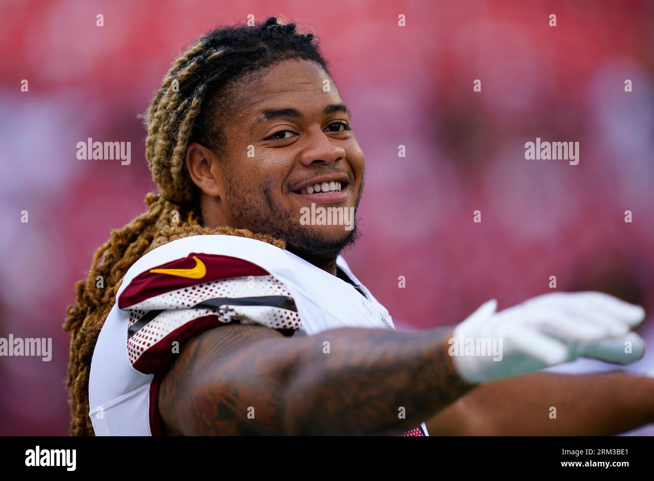 Washington Commanders defensive end Chase Young (99) before the start ...
