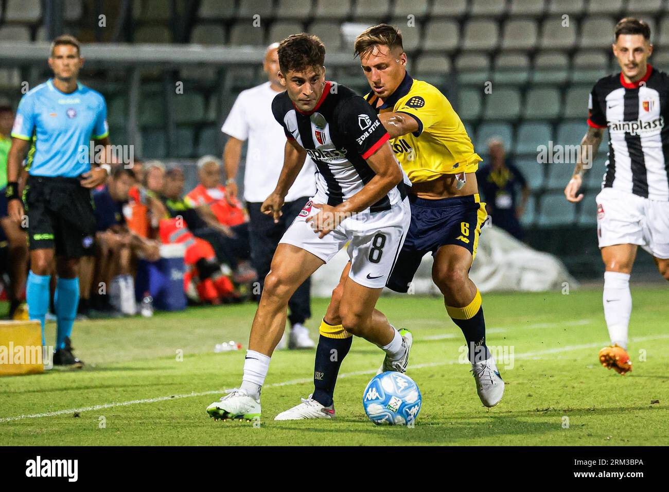 Modena, Italy. 26th Aug, 2023. Samuel Giovane (Ascoli) and Luca Magnino ...