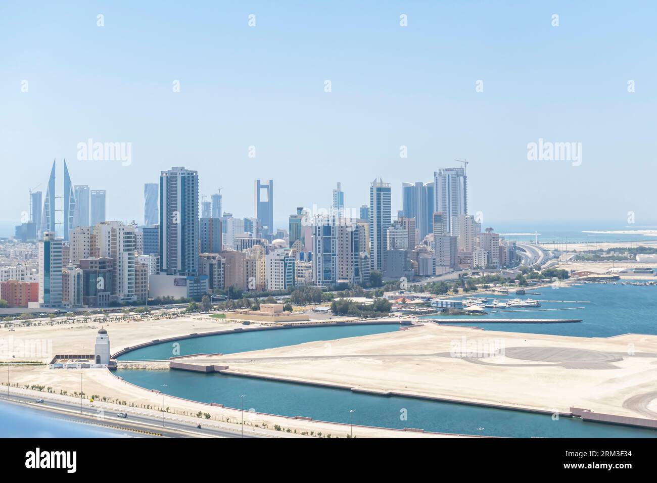Top view bahrain skyline top view hi-res stock photography and images ...