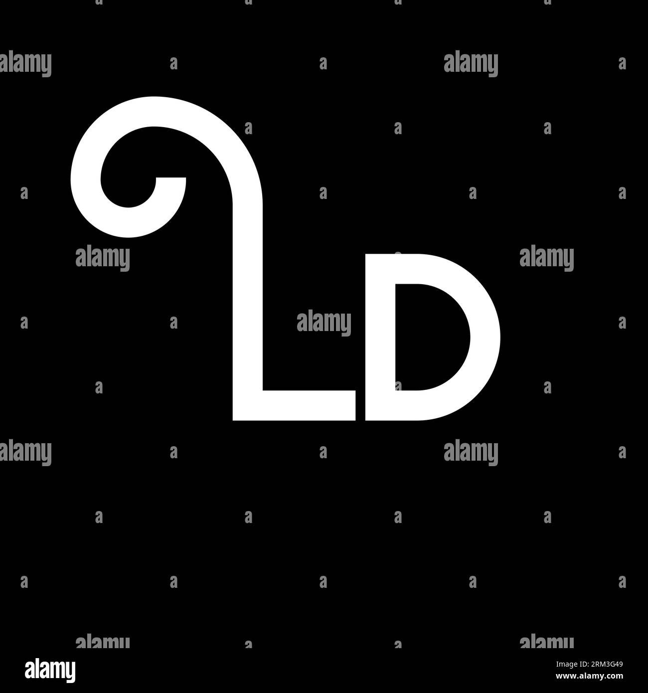 Letter l logo ld Black and White Stock Photos & Images - Alamy