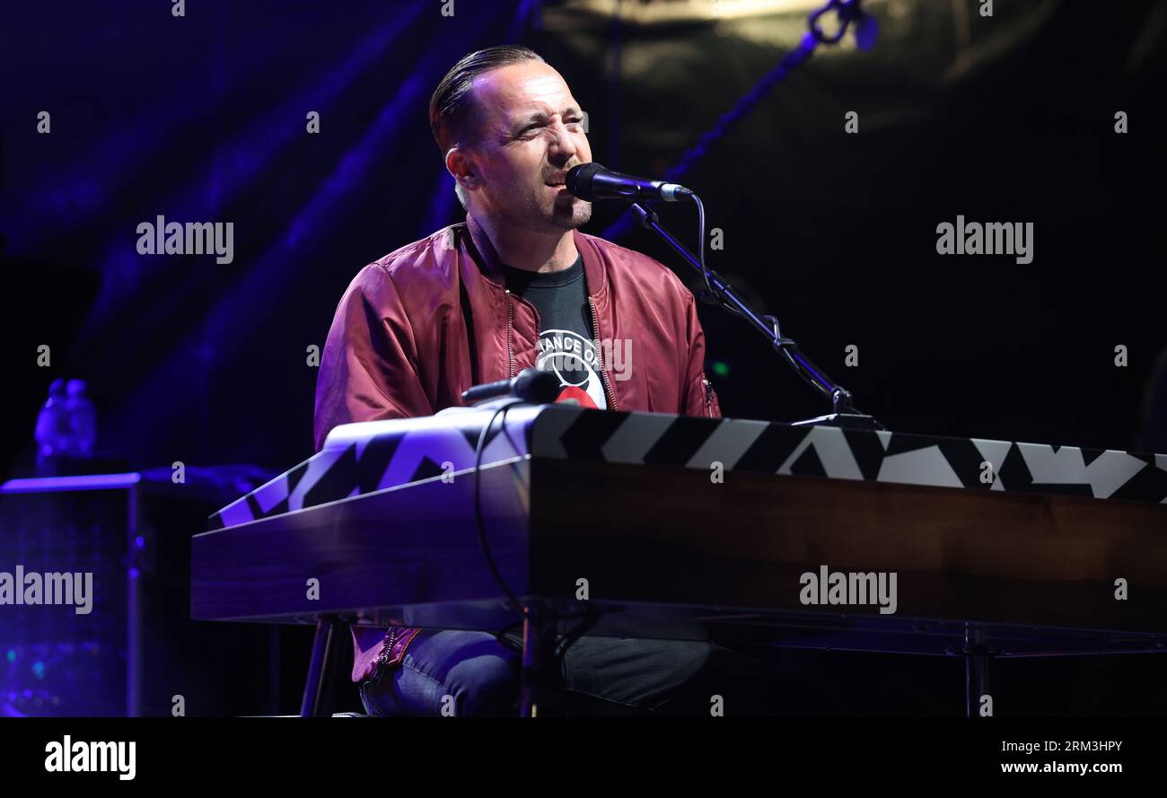 Jamel, Germany. 26th Aug, 2023. Rapper Danger Dan provides musical ...