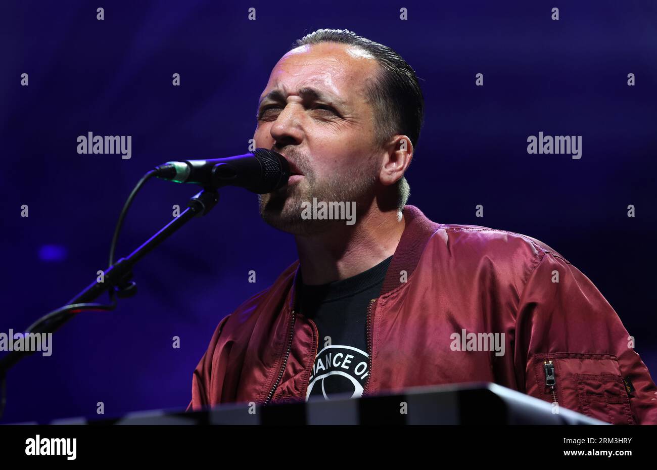 Jamel, Germany. 26th Aug, 2023. Rapper Danger Dan provides musical ...